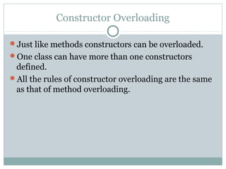 Method overloading | PPT