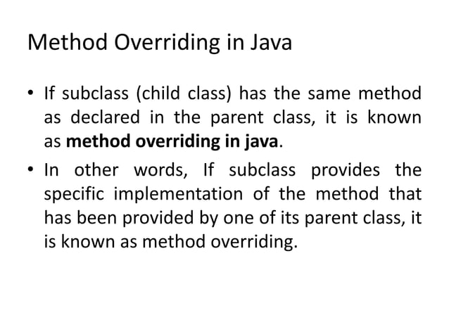 Method overloading | PPTX | Programming Languages | Computing