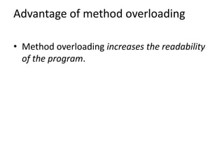 Method overloading | PPTX