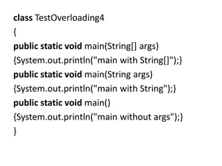 Method overloading | PPT