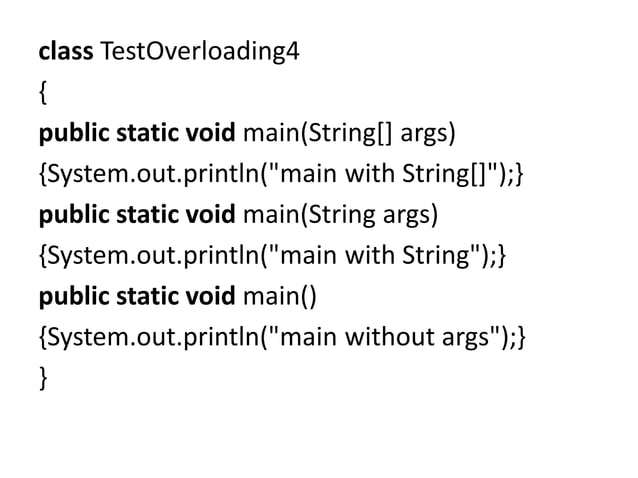 Method overloading | PPTX