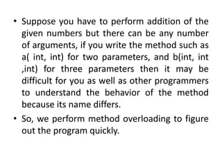 Method overloading | PPTX