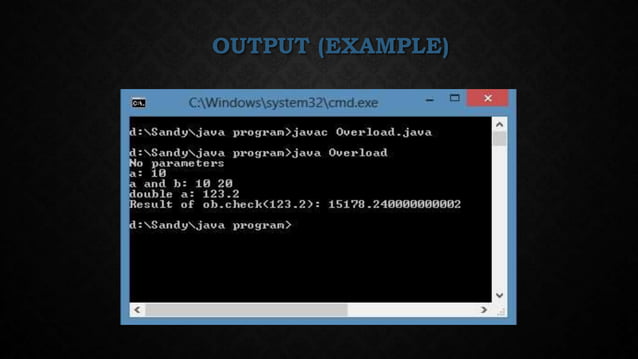 Method overloading | PPTX | Programming Languages | Computing