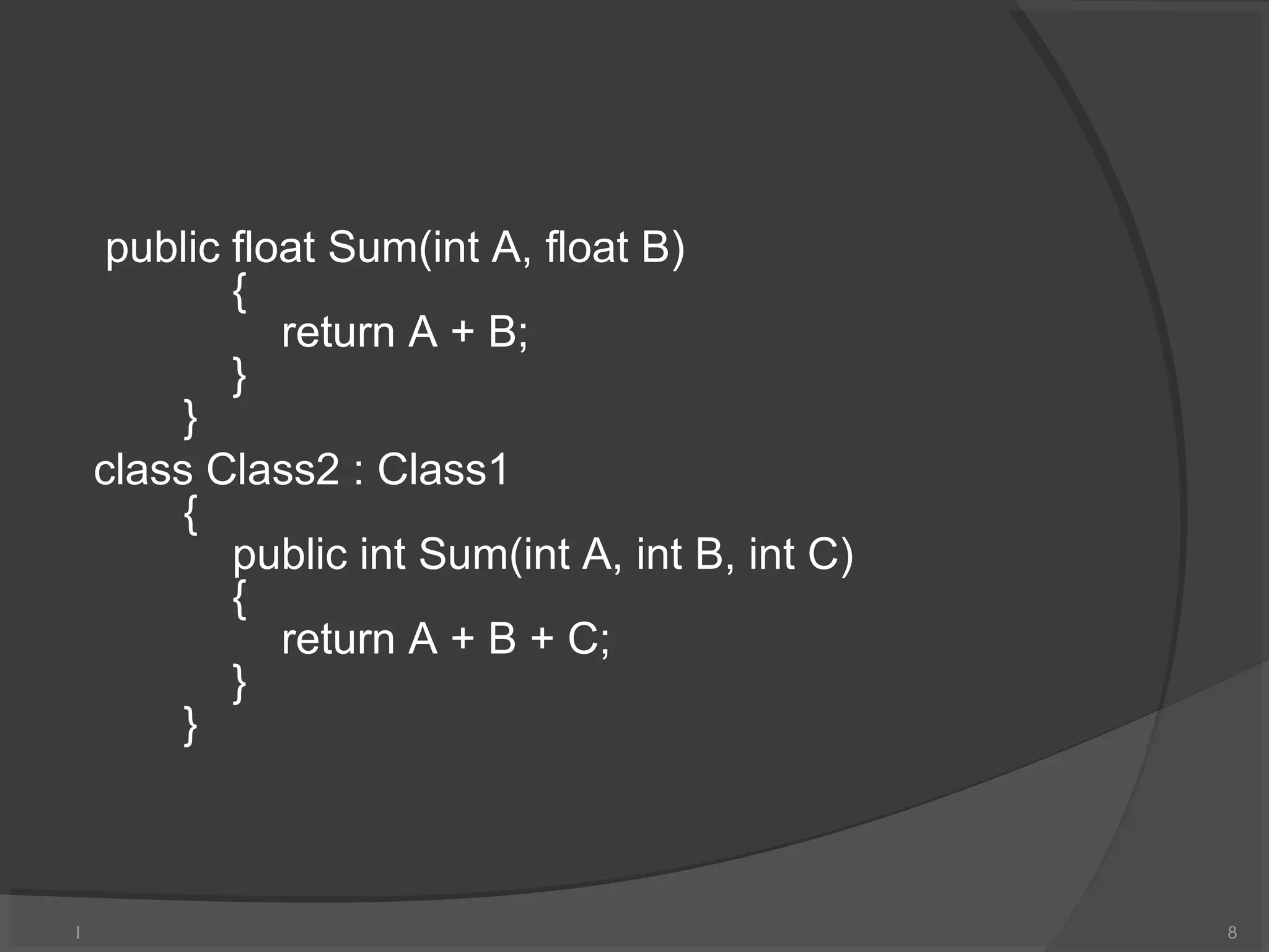 C# Method overloading | PPT