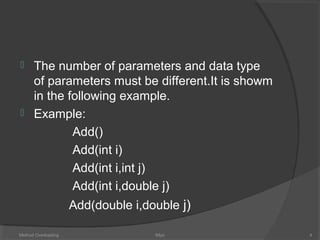 C# Method overloading | PPT