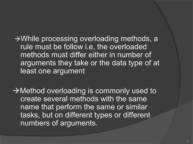 C Method Overloading Ppt 3934