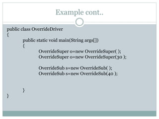 Method overriding | PPT