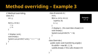 Oop concepts classes Method Overriding.pptx