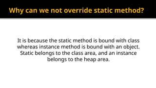 Oop concepts classes Method Overriding.pptx
