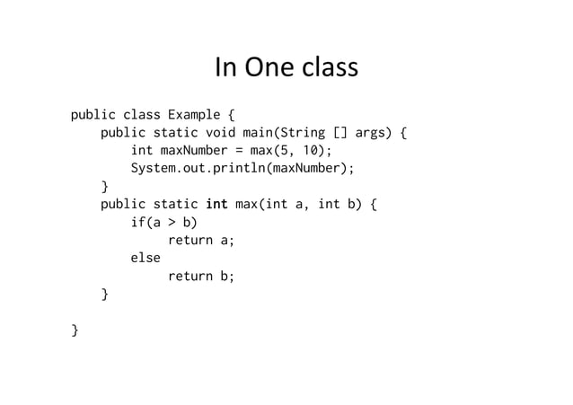 Methods In Java Ppt