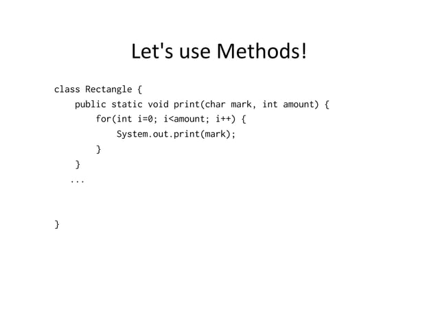 Methods in Java | PDF | Programming Languages | Computing