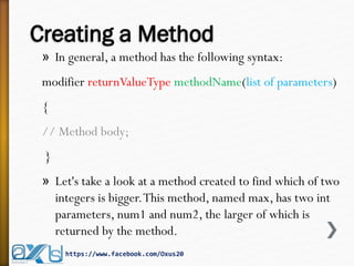 Java Methods | PPT