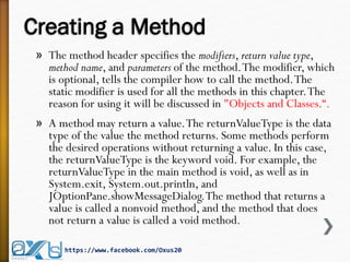 Java Methods | PPTX