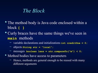 JAVA METHODS PRESENTATION WITH EXAMPLES DFDFFD FDGFDGDFG FGGF | PPT