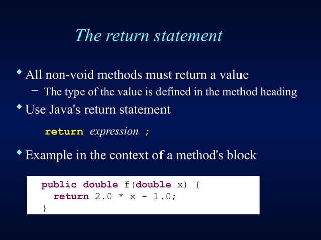 JAVA METHODS PRESENTATION WITH EXAMPLES DFDFFD FDGFDGDFG FGGF | PPT