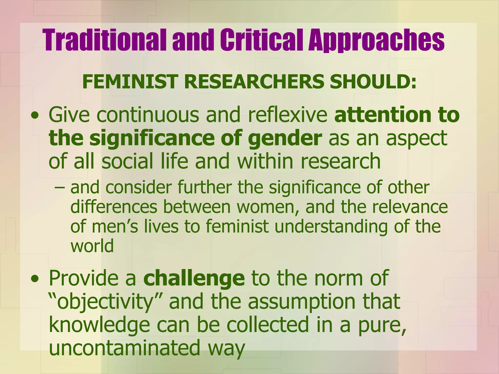 Gender - Research Methods | PPT