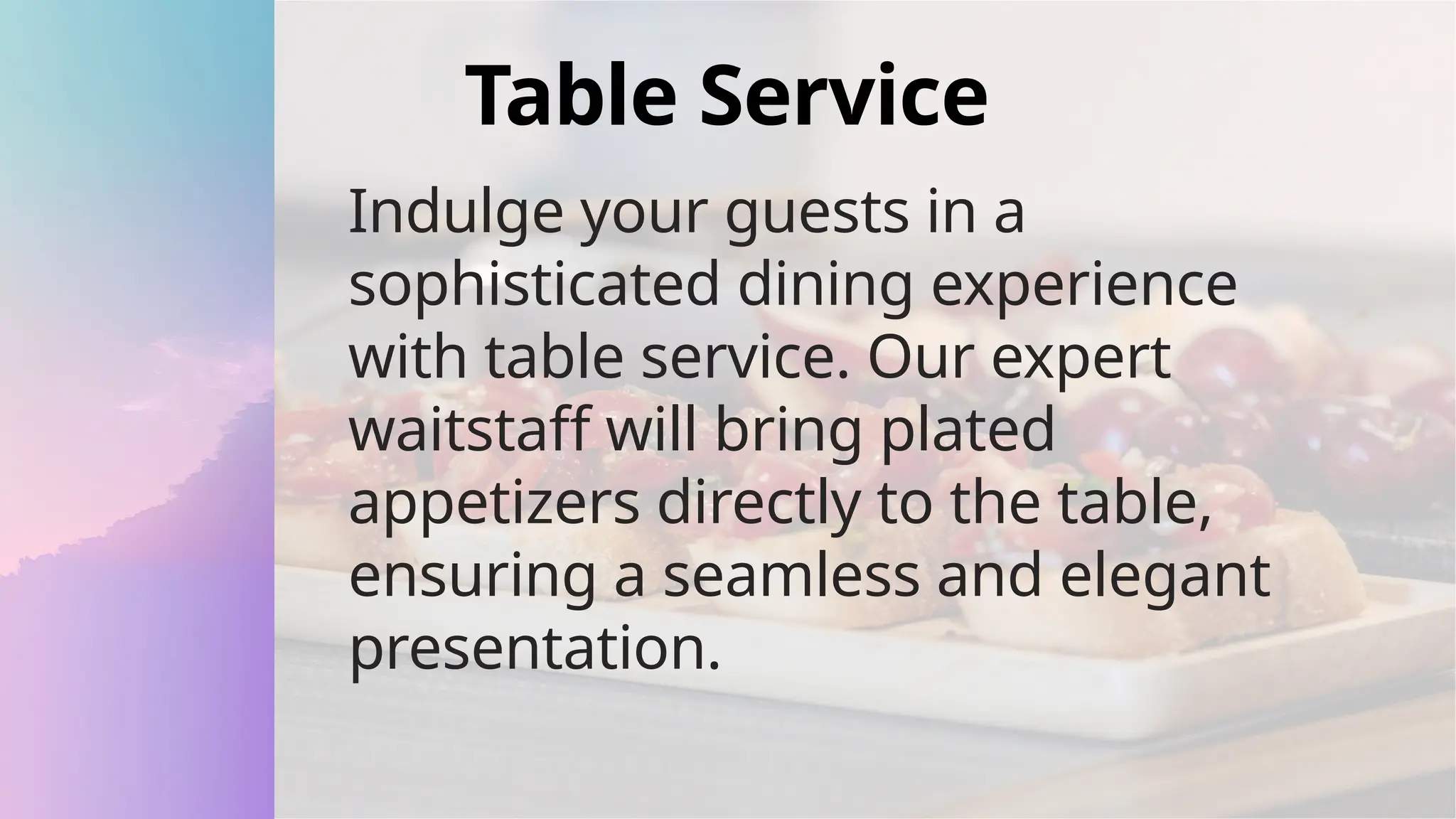 Methods of Presenting Appetizers.pptx | Desserts and Baking | Food & Drink