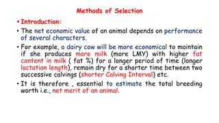animal breeding and genetic Methods-of-Selection.pptx