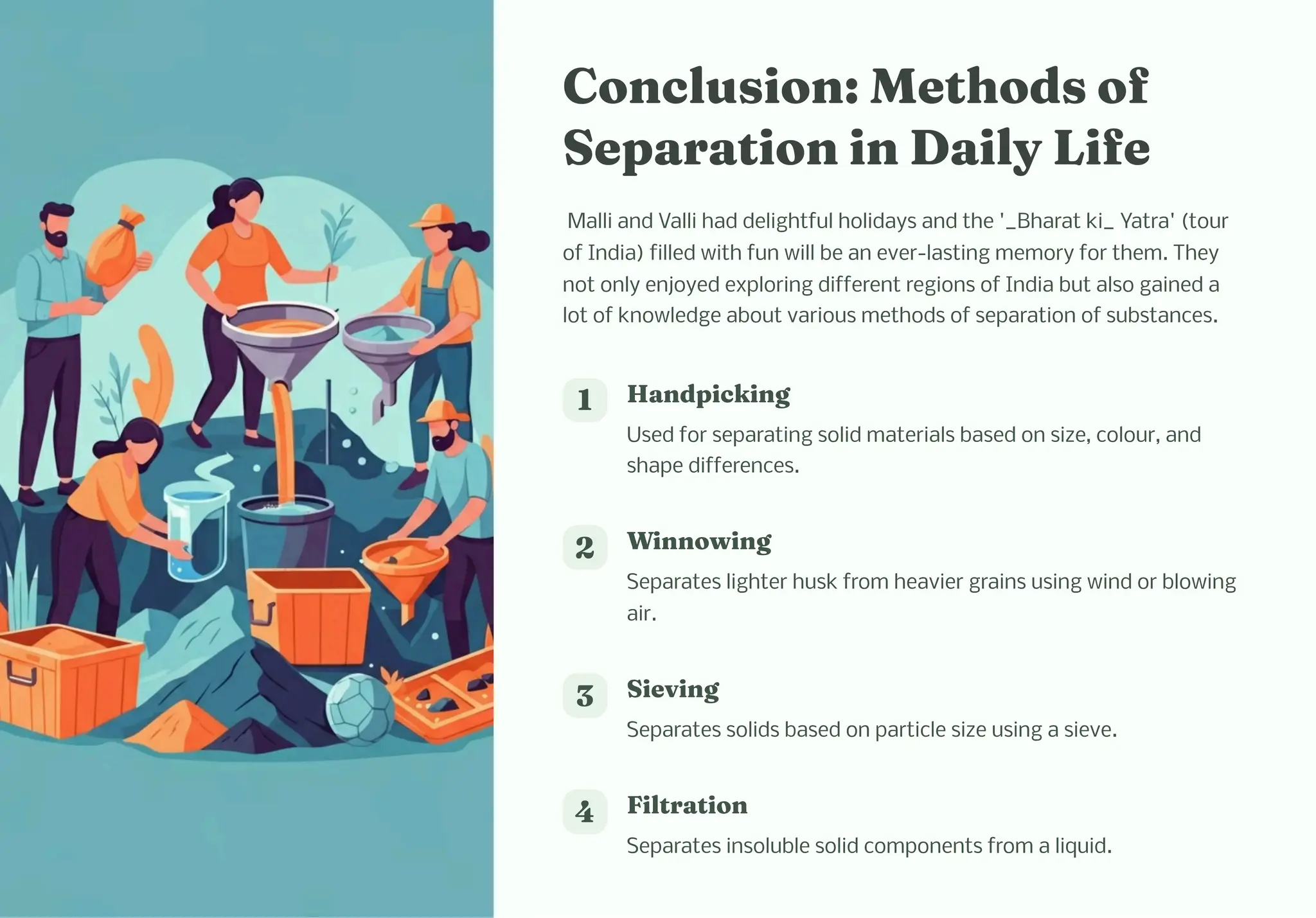 Methods-of-Separation-in-Everyday-Life. 6th science curiosity samyans academy | PDF