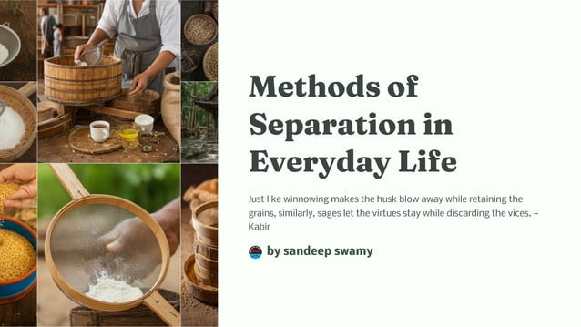 Methods-of-Separation-in-Everyday-Life. 6th science curiosity samyans ...