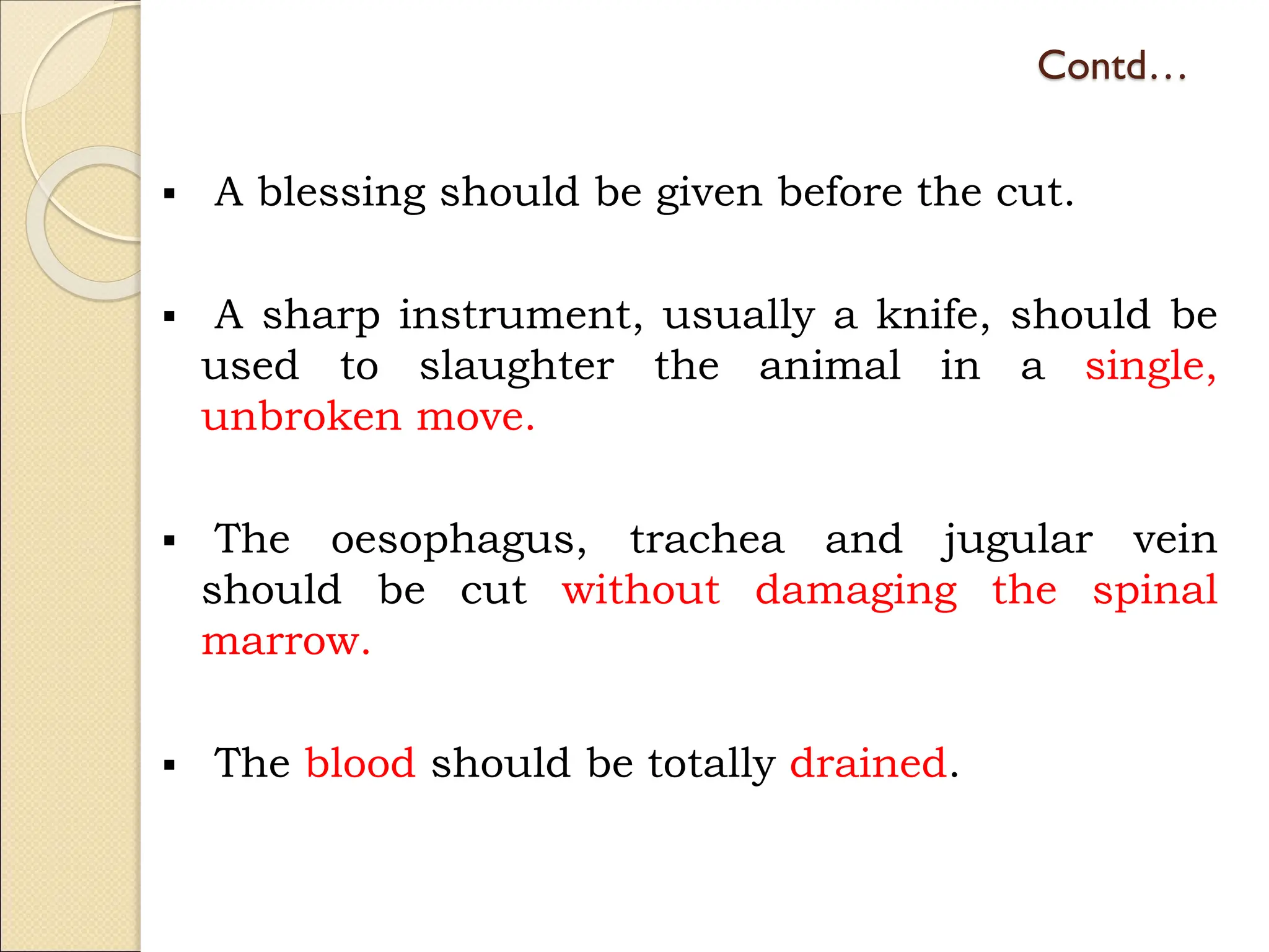 Method of Slaughter. (Humane Slaughter,Jewish,hindu,halal) | PDF