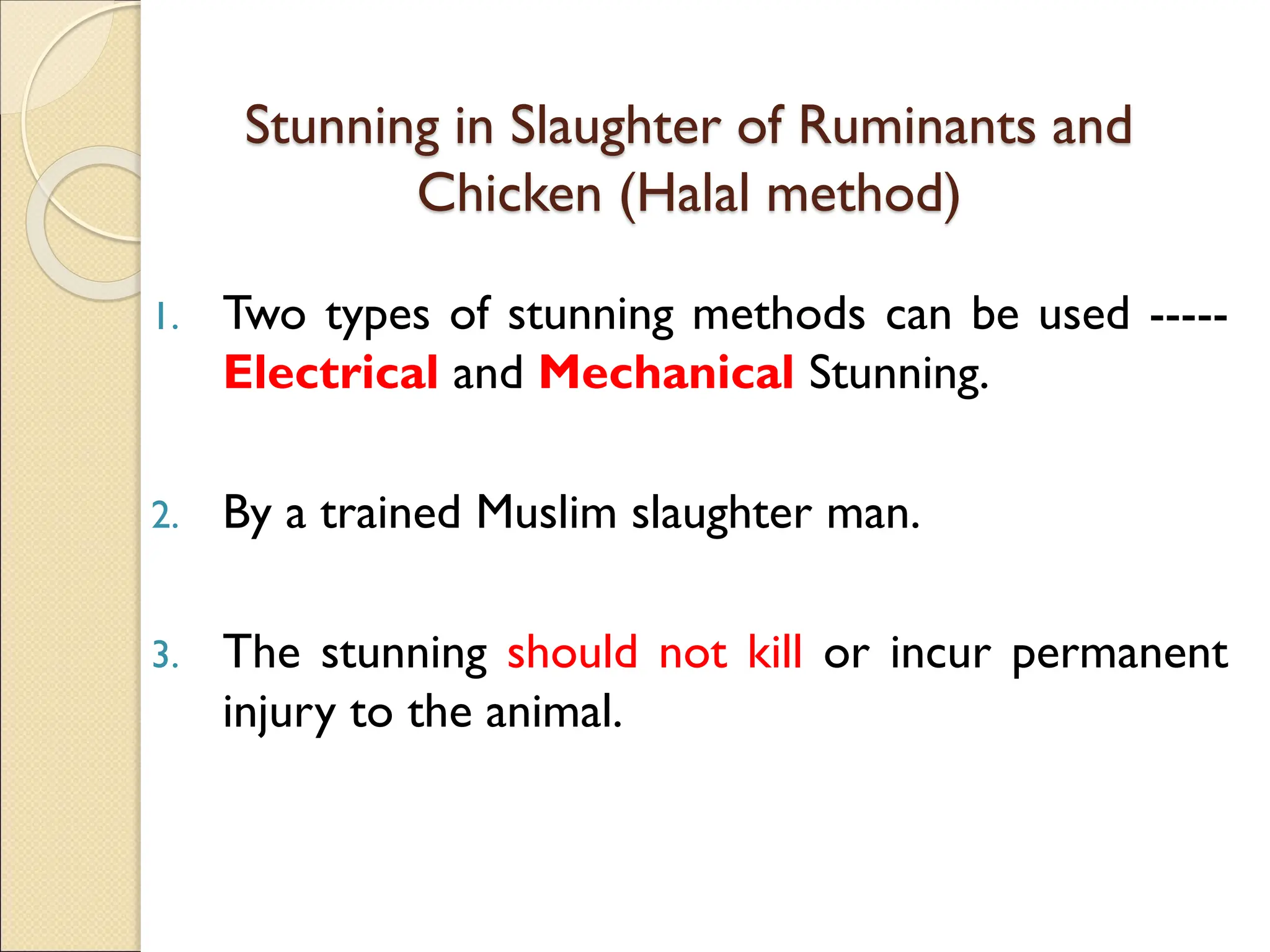 Method of Slaughter. (Humane Slaughter,Jewish,hindu,halal) | PPT