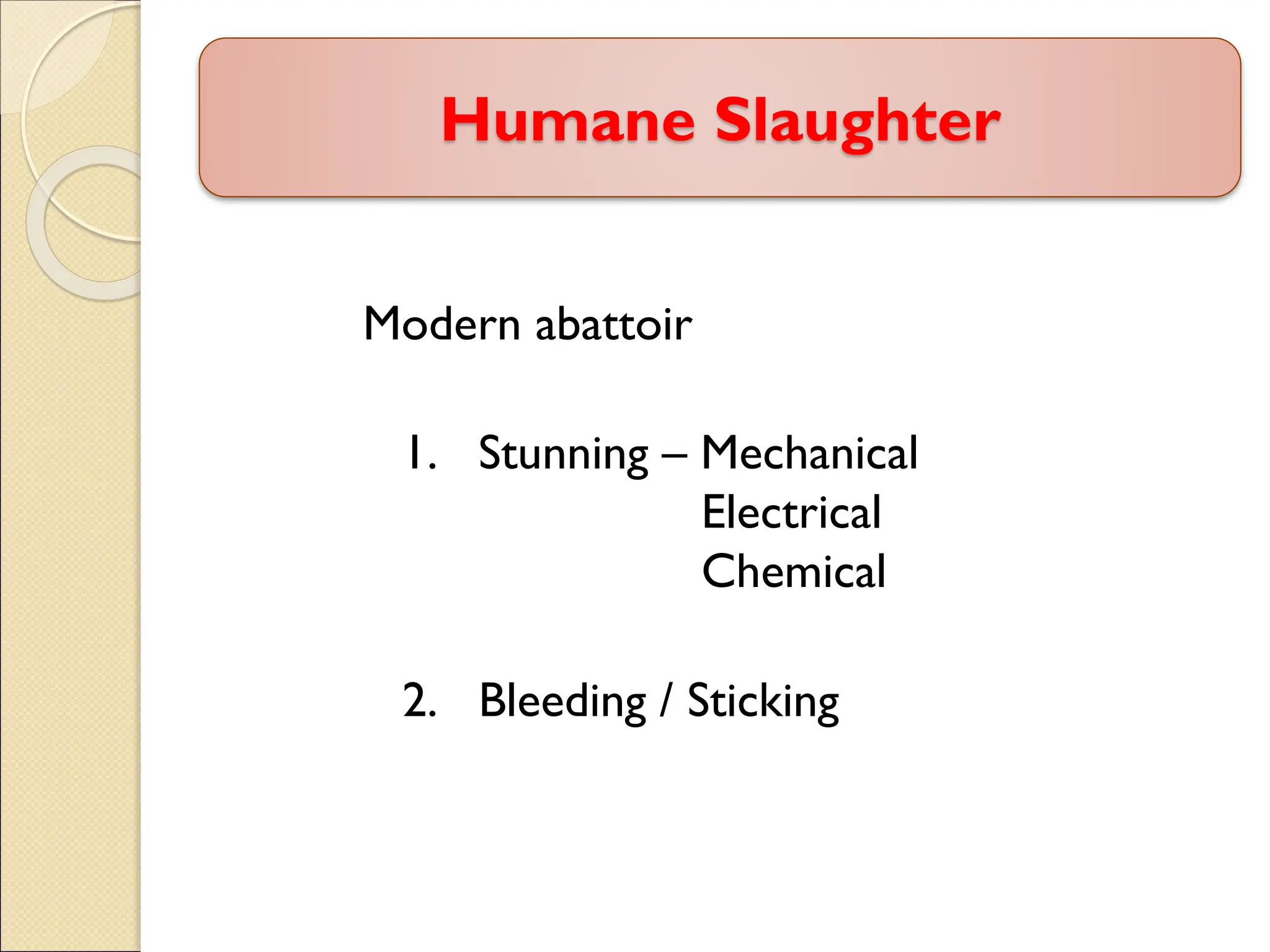 Method of Slaughter. (Humane Slaughter,Jewish,hindu,halal) | PDF