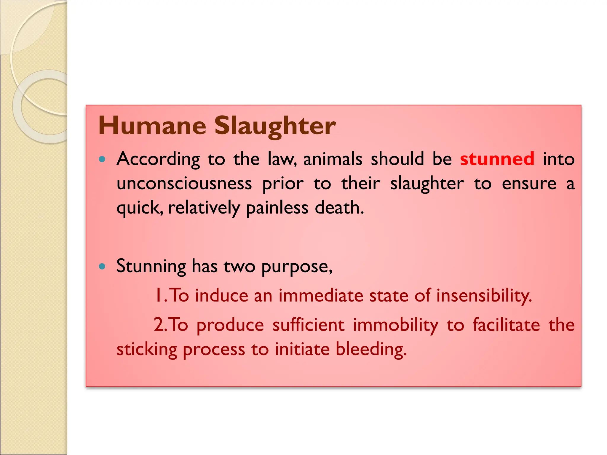 Method of Slaughter. (Humane Slaughter,Jewish,hindu,halal) | PDF