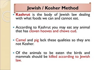 Method of Slaughter. (Humane Slaughter,Jewish,hindu,halal) | PDF