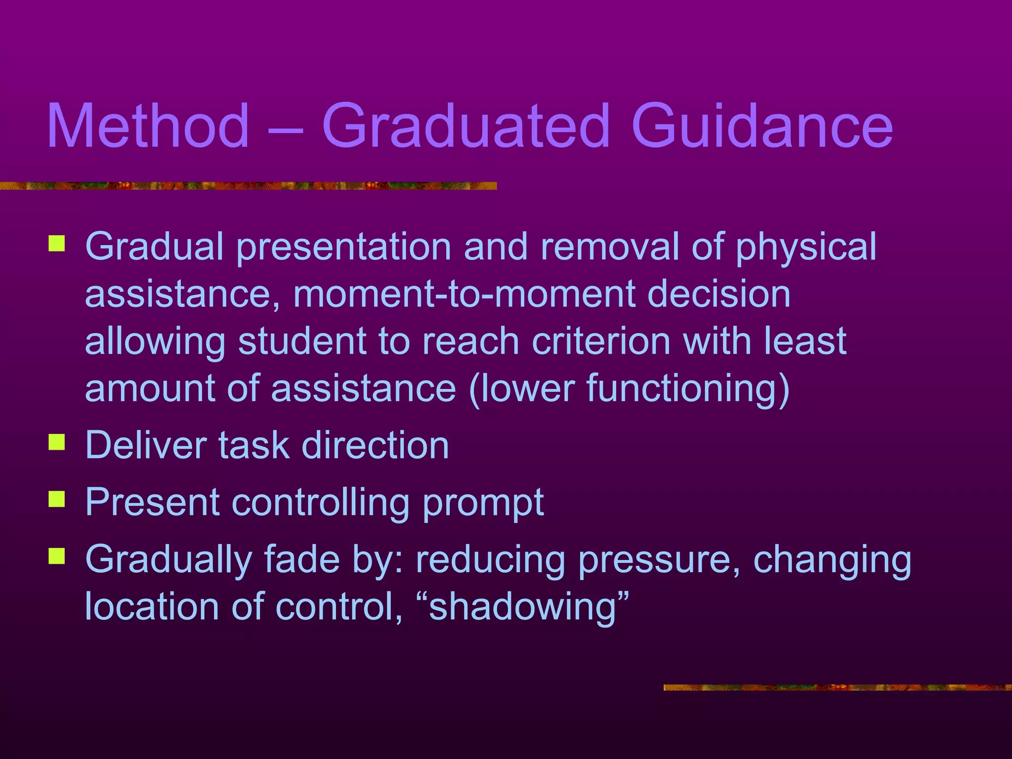 Autism: Methods Of Teaching | PPT