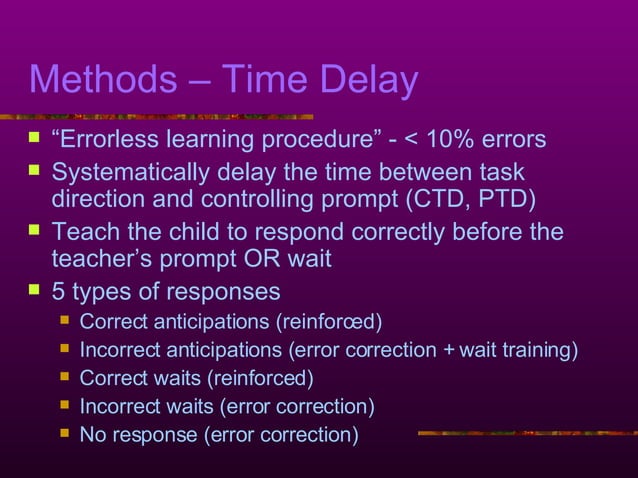Autism: Methods Of Teaching | PPT