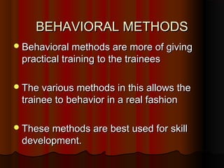 Methods of-training-and-development | PPT