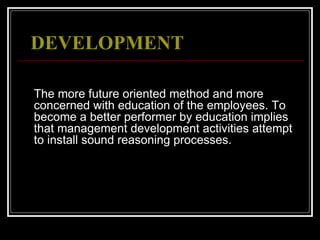 Methods Of Training And Development | PPT
