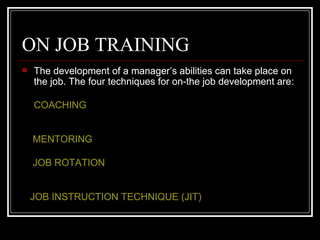 Methods Of Training And Development | PPT