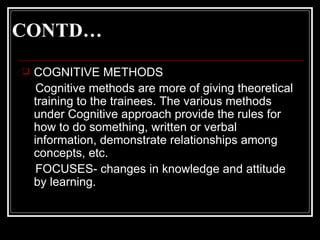 Methods Of Training And Development | PPT