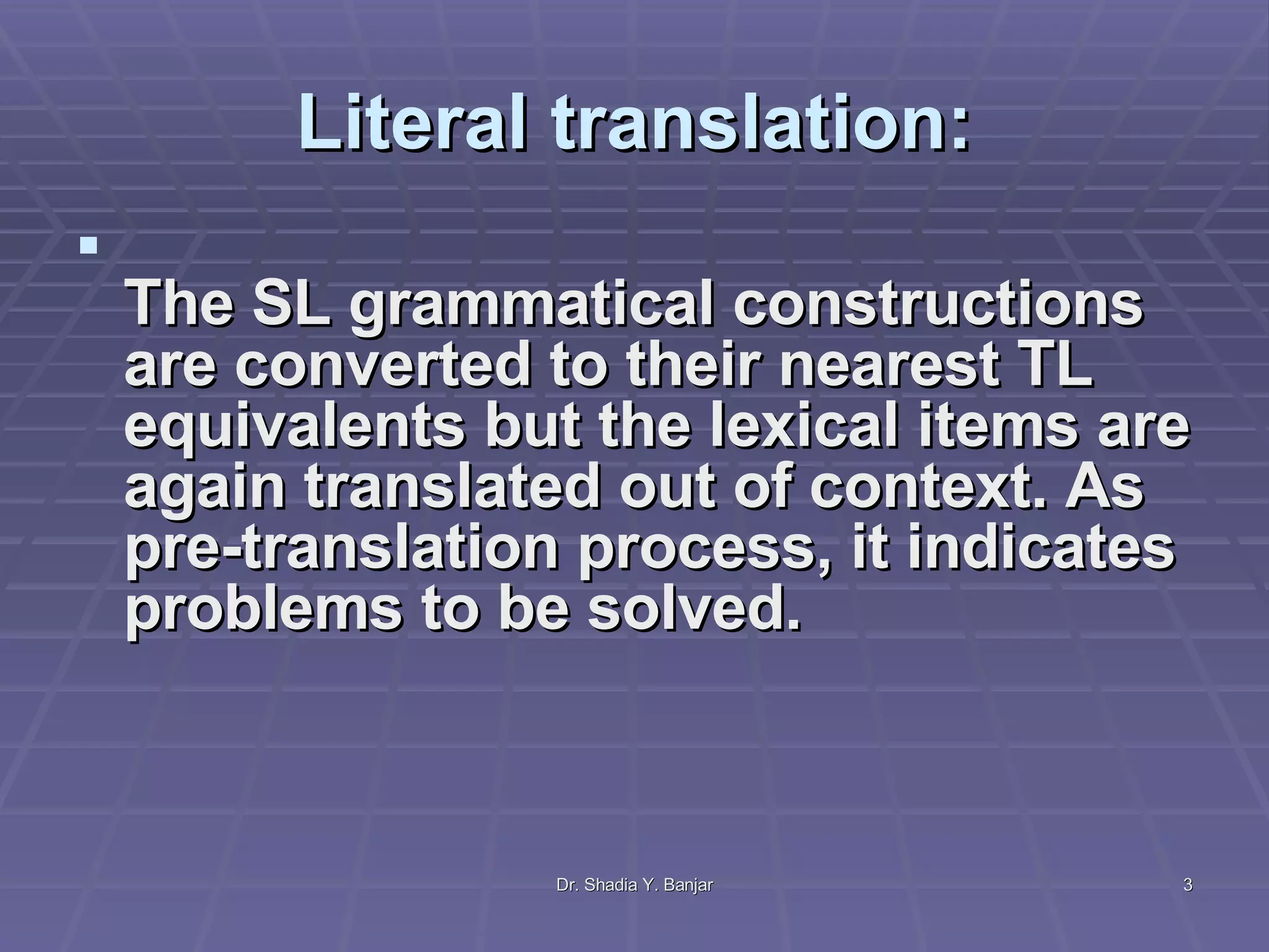 Methods Of Translation | PPT