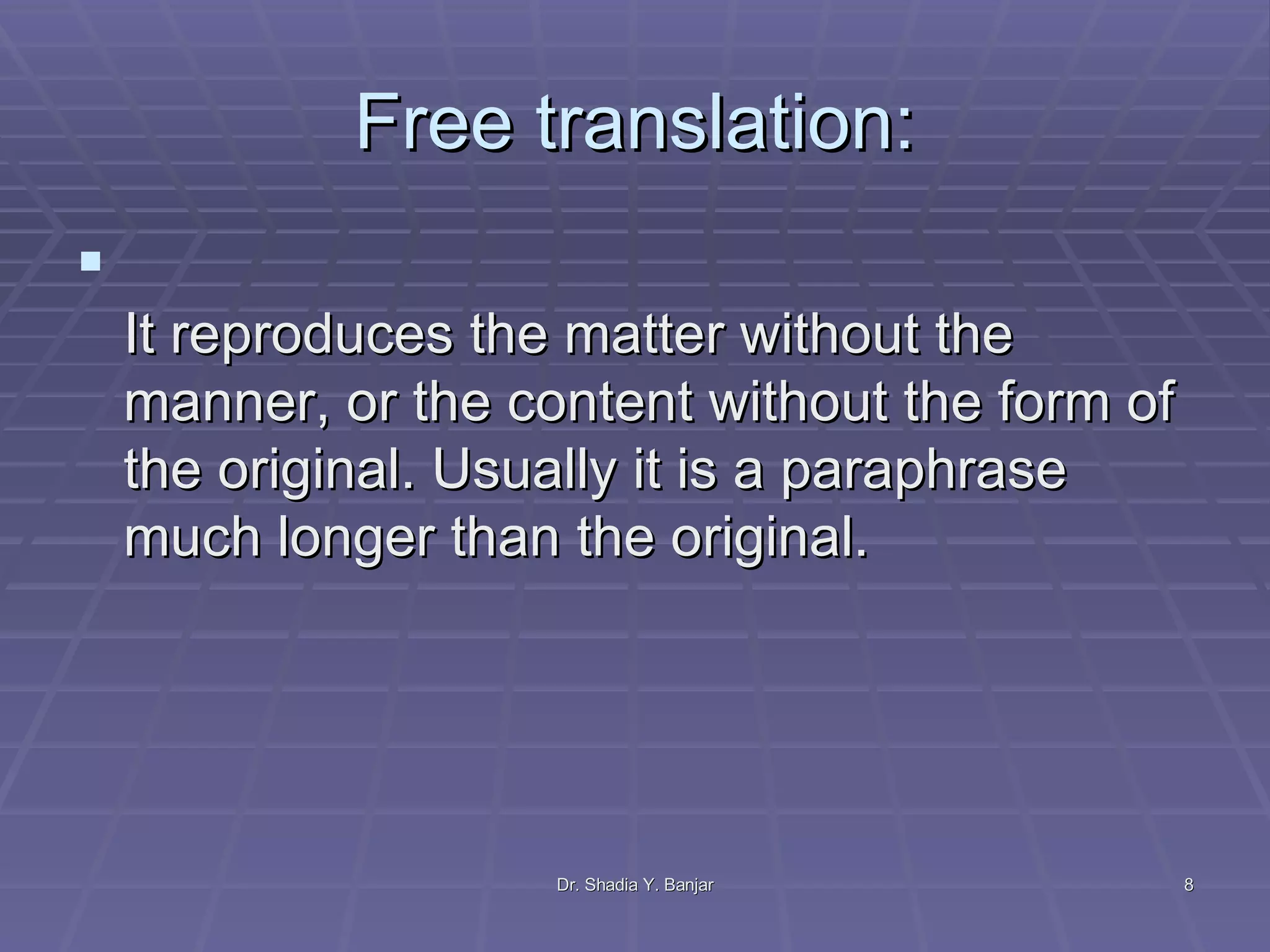 Methods Of Translation | PPT