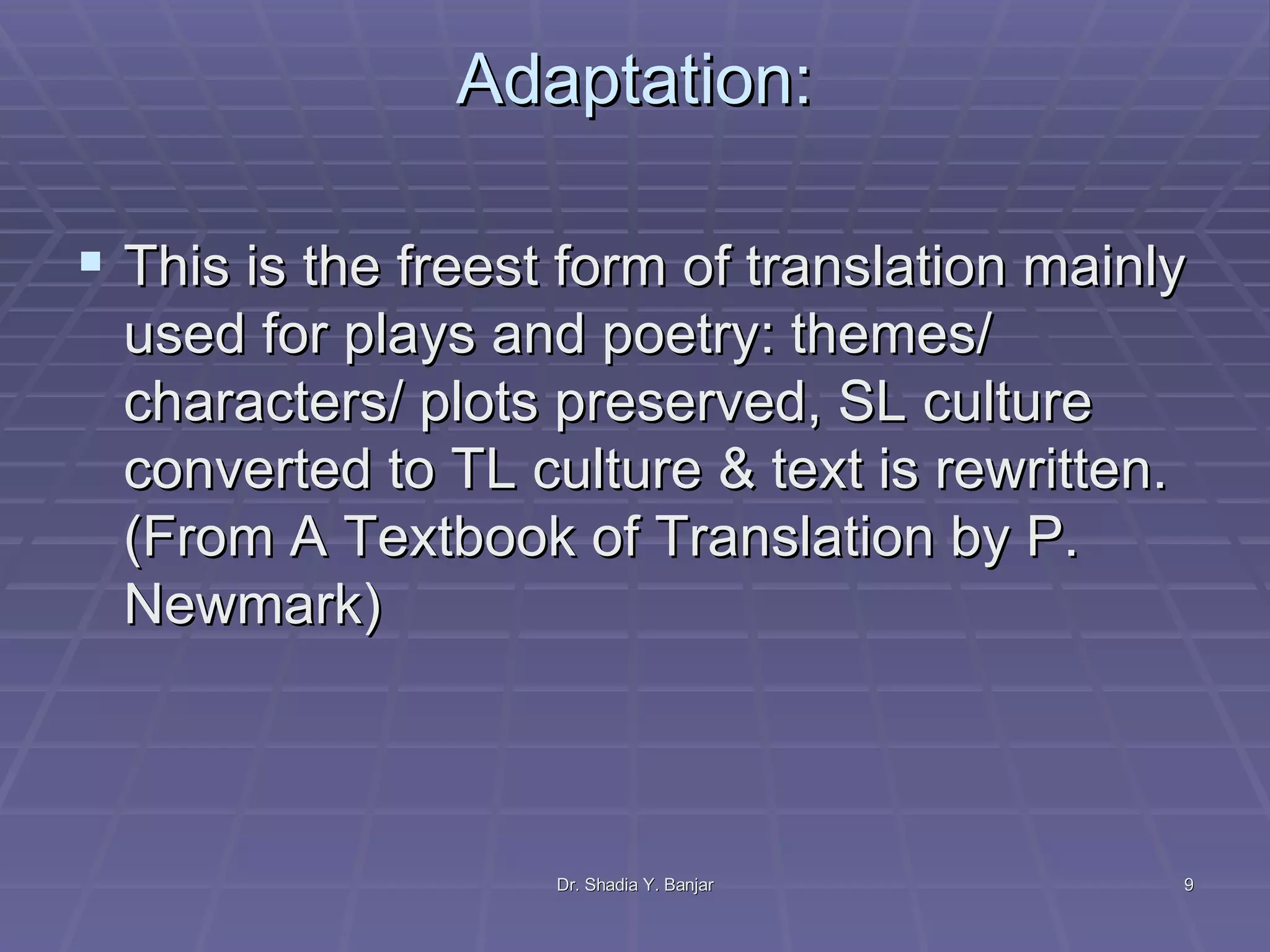 Methods Of Translation | PPT