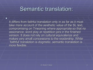 Methods Of Translation | PPT