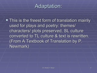 Methods Of Translation | PPT