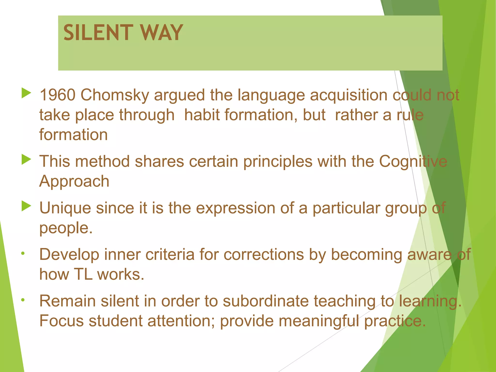 English Language Teaching Methods | PPT