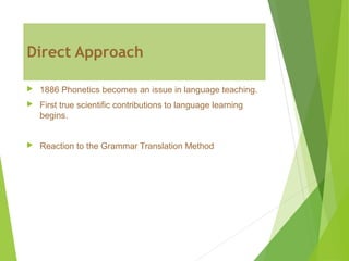 English Language Teaching Methods | PPT