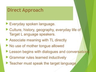 English Language Teaching Methods | PPT