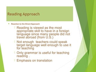 English Language Teaching Methods | PPT
