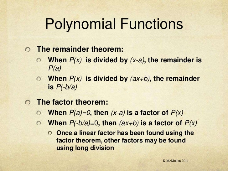 Methods2 polynomial functions