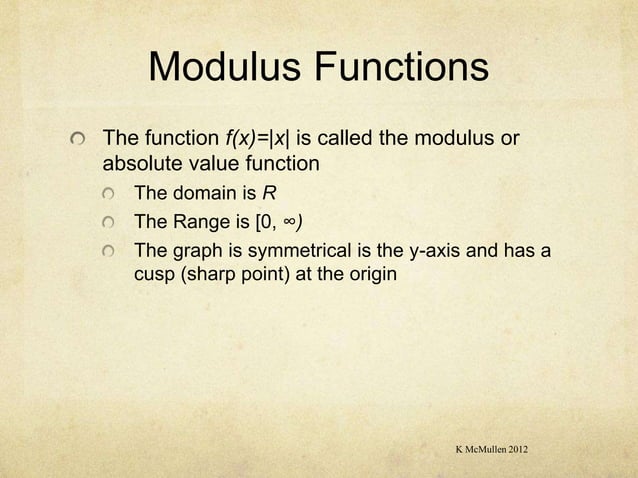 Methods6 modulus function | PPTX