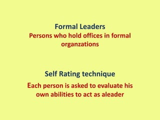 Methods and classification of leaders | PPTX