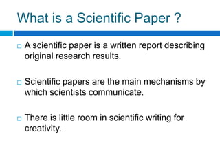 Guidelines in Scientific Writing (Materials and Methods) | PPTX | Science