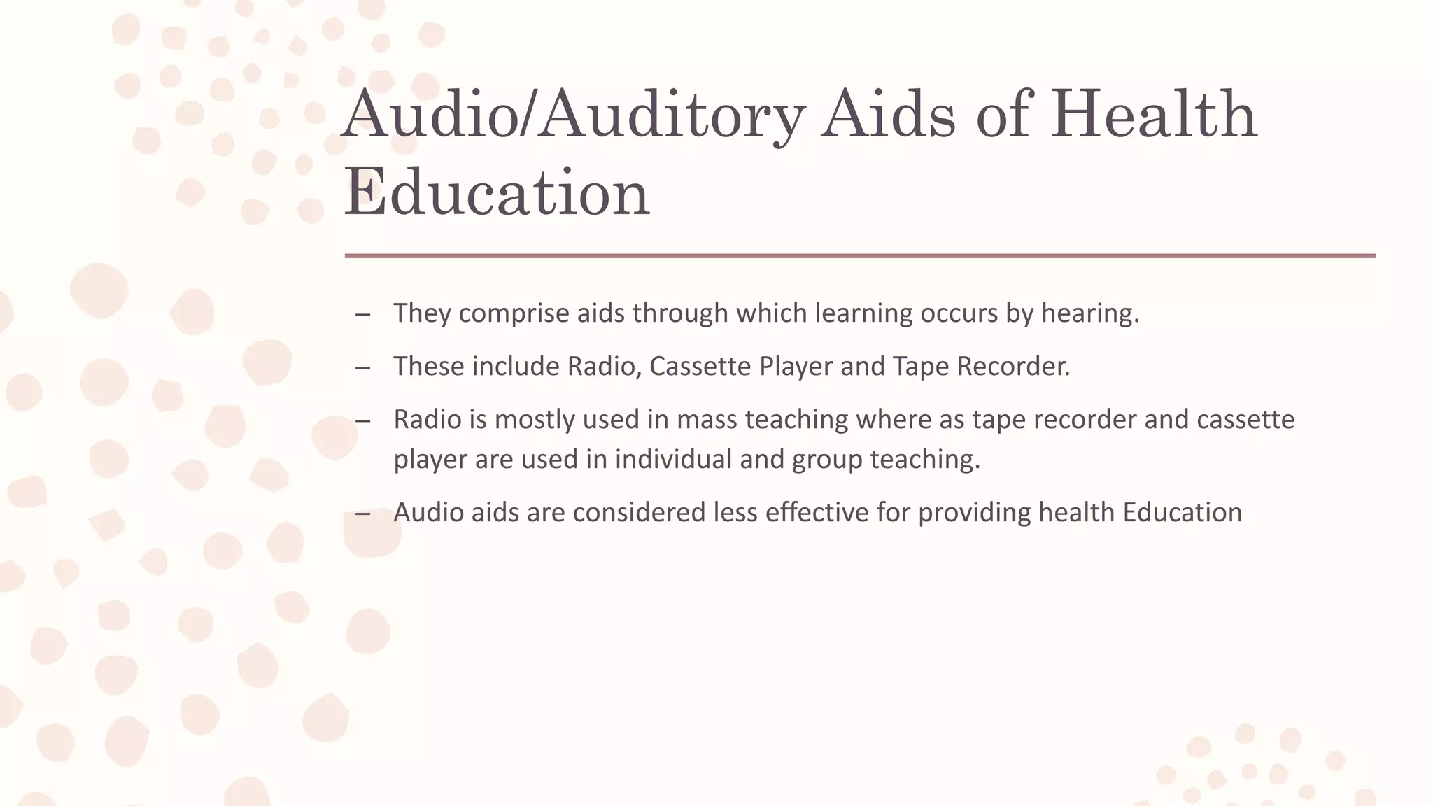 Methods and media of health education | PPTX