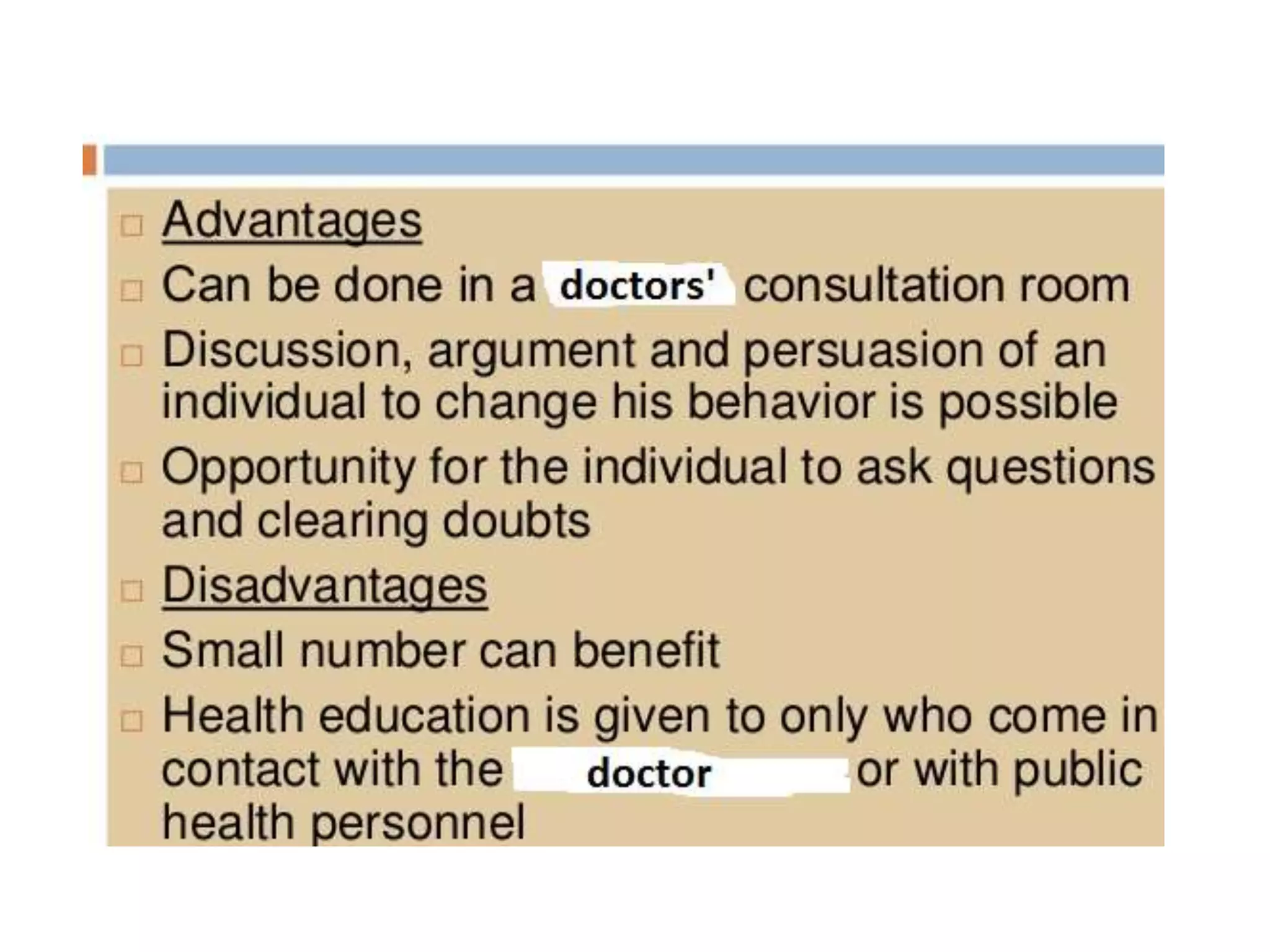 Methods and Models of Health Education | PPTX